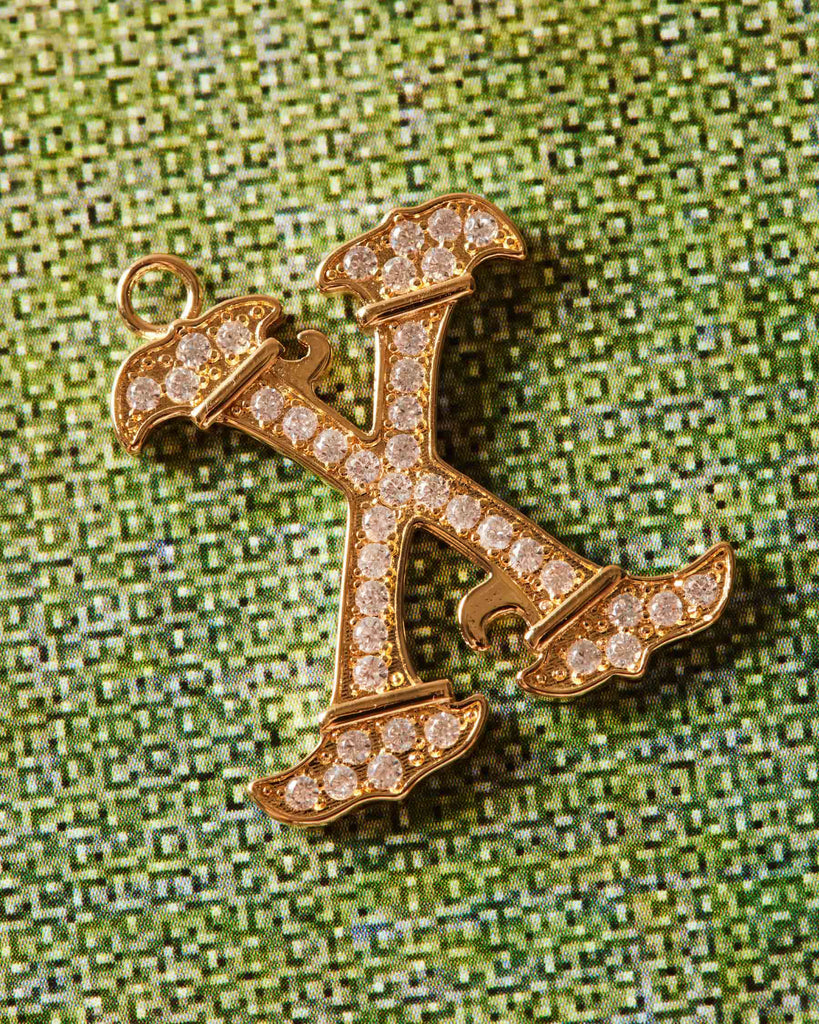 Vintage Charm Letter X